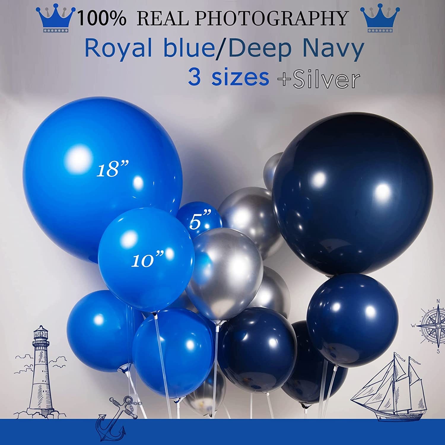 Real Blue Balloons
