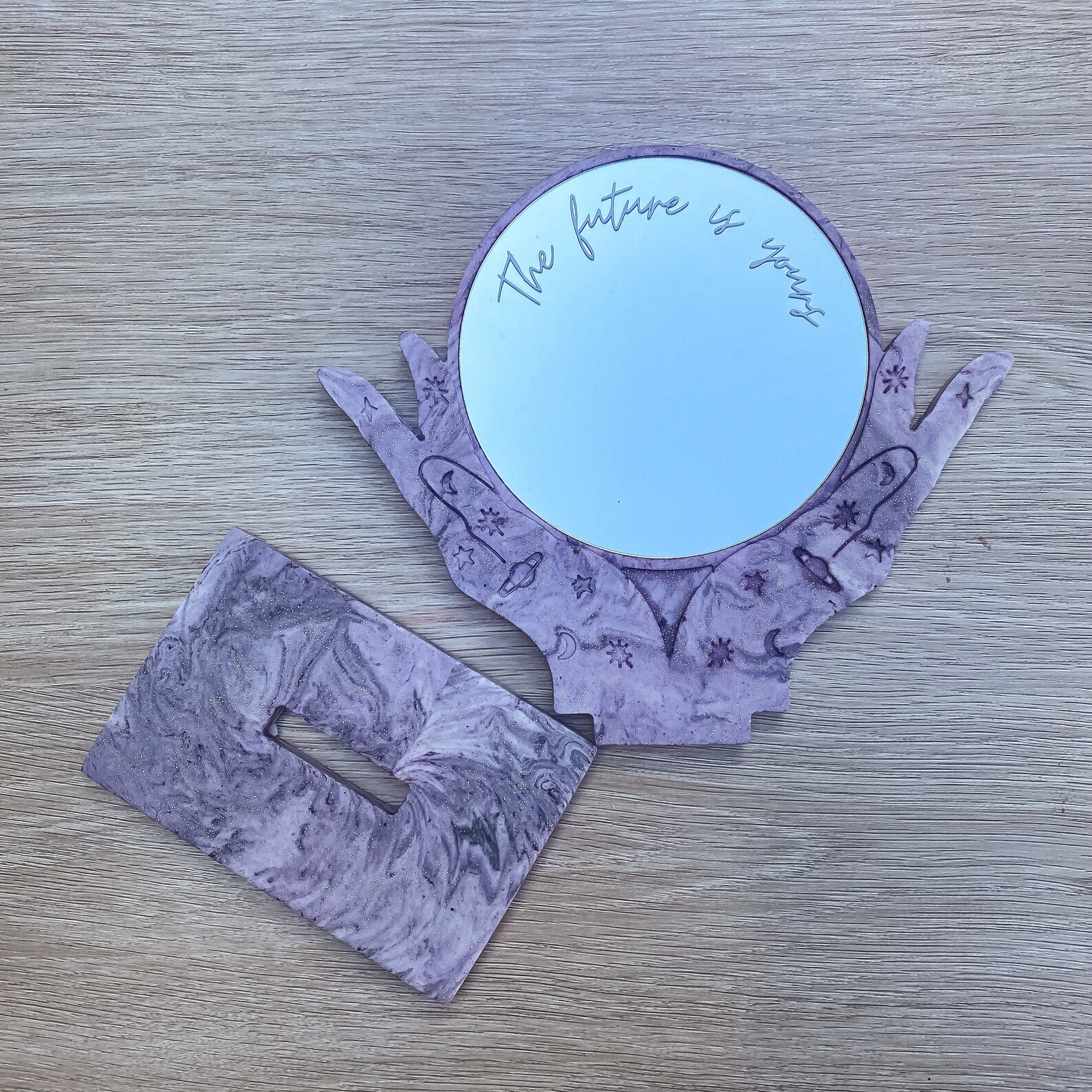 Crystal Ball Mirror Quote Mirror Positive Affirmation - Etsy UK