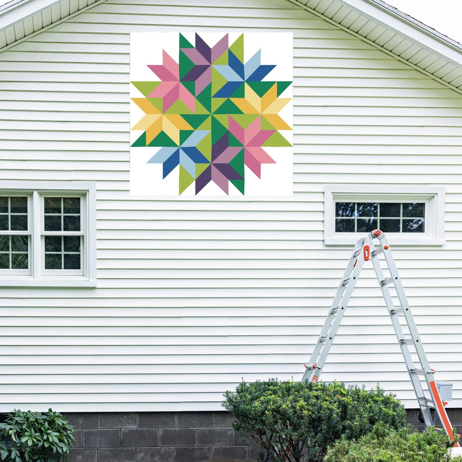 Spring Bouquet Quilt Block Pattern: Floral Barn Quilt (digital Download ...