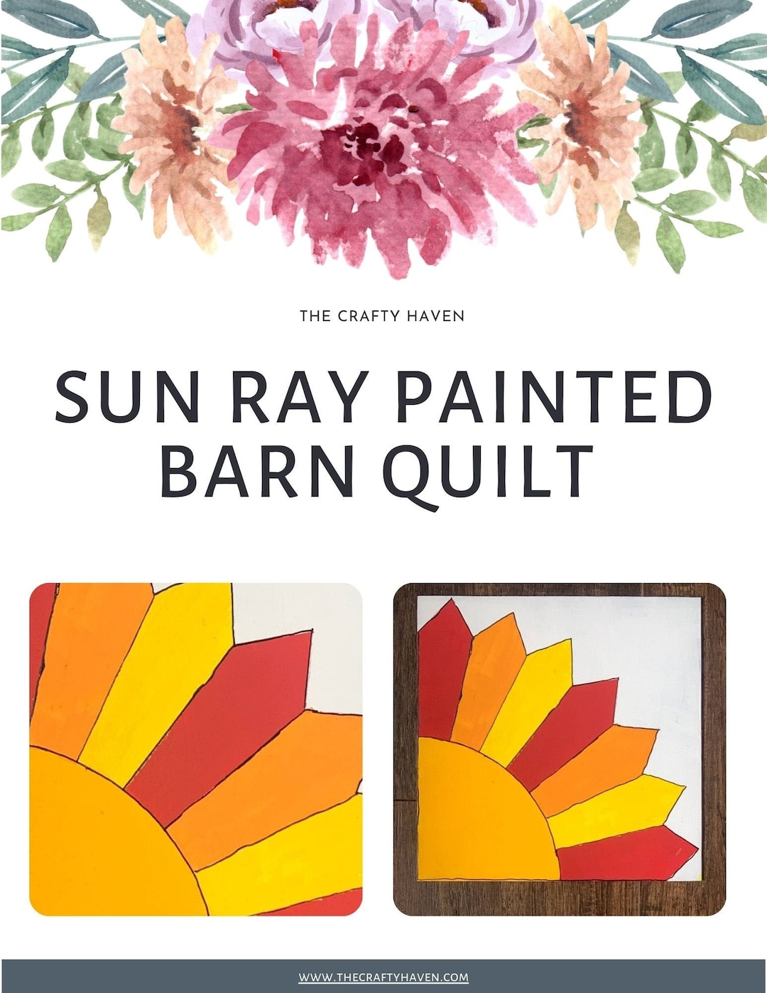 48x48 Sun Ray Barn Quilt PDF Pattern - Etsy