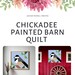 Chickadee Quilt Block Pattern: Traditional Barn Quilt Design (digital ...