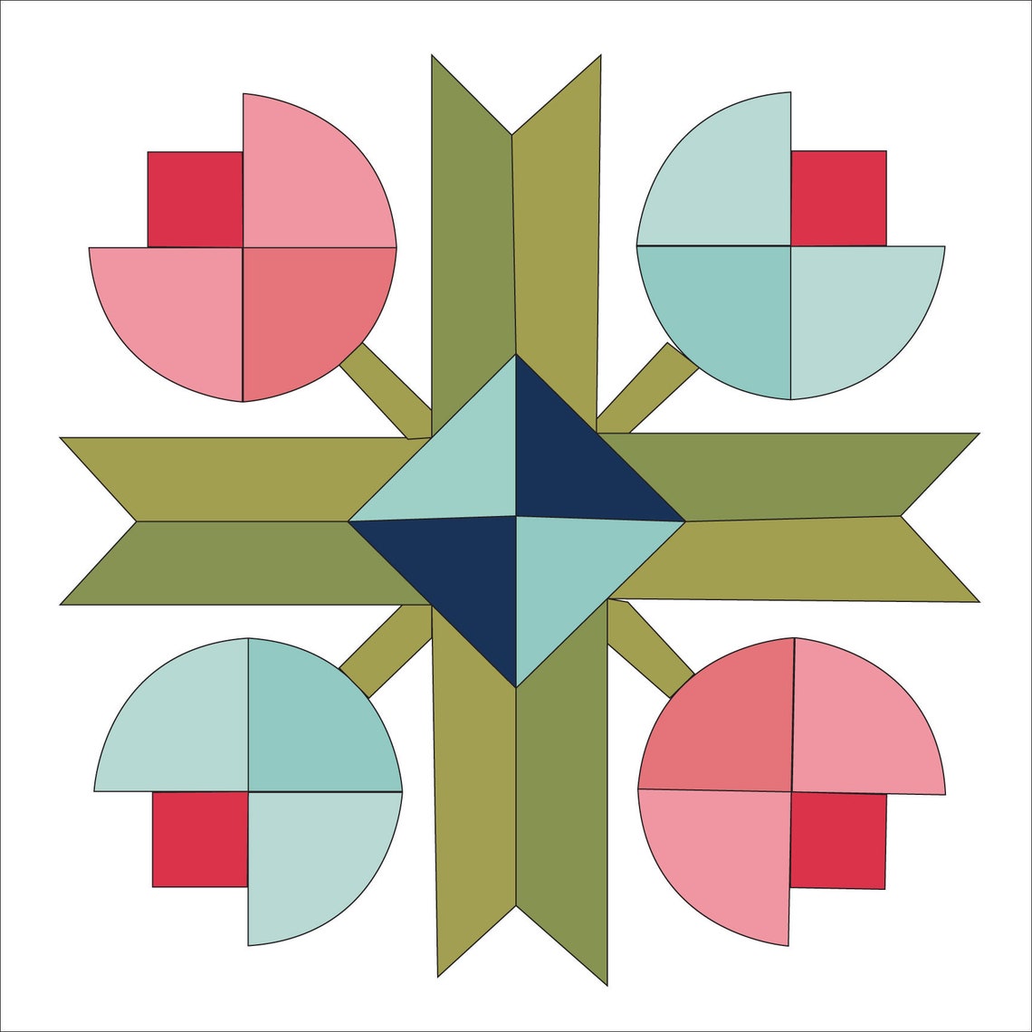 Flower Patch Barn Quilt Digital PDF SVG Downloadable Pattern Bundle - Etsy
