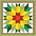 48x48 Sunflower Barn Quilt PDF Pattern, SVG Pattern, Wood Quilt to ...