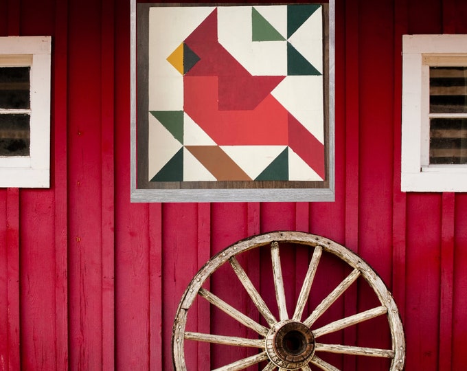 Cardinal Barn Quilt 2'x2' - Etsy