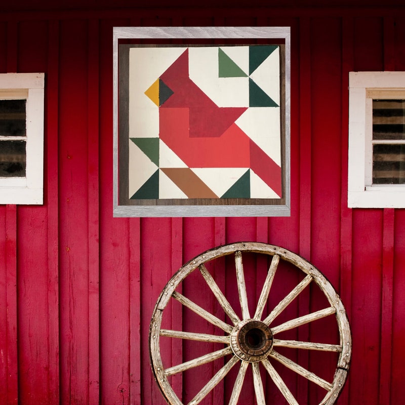 Cardinal Barn Quilts - Etsy