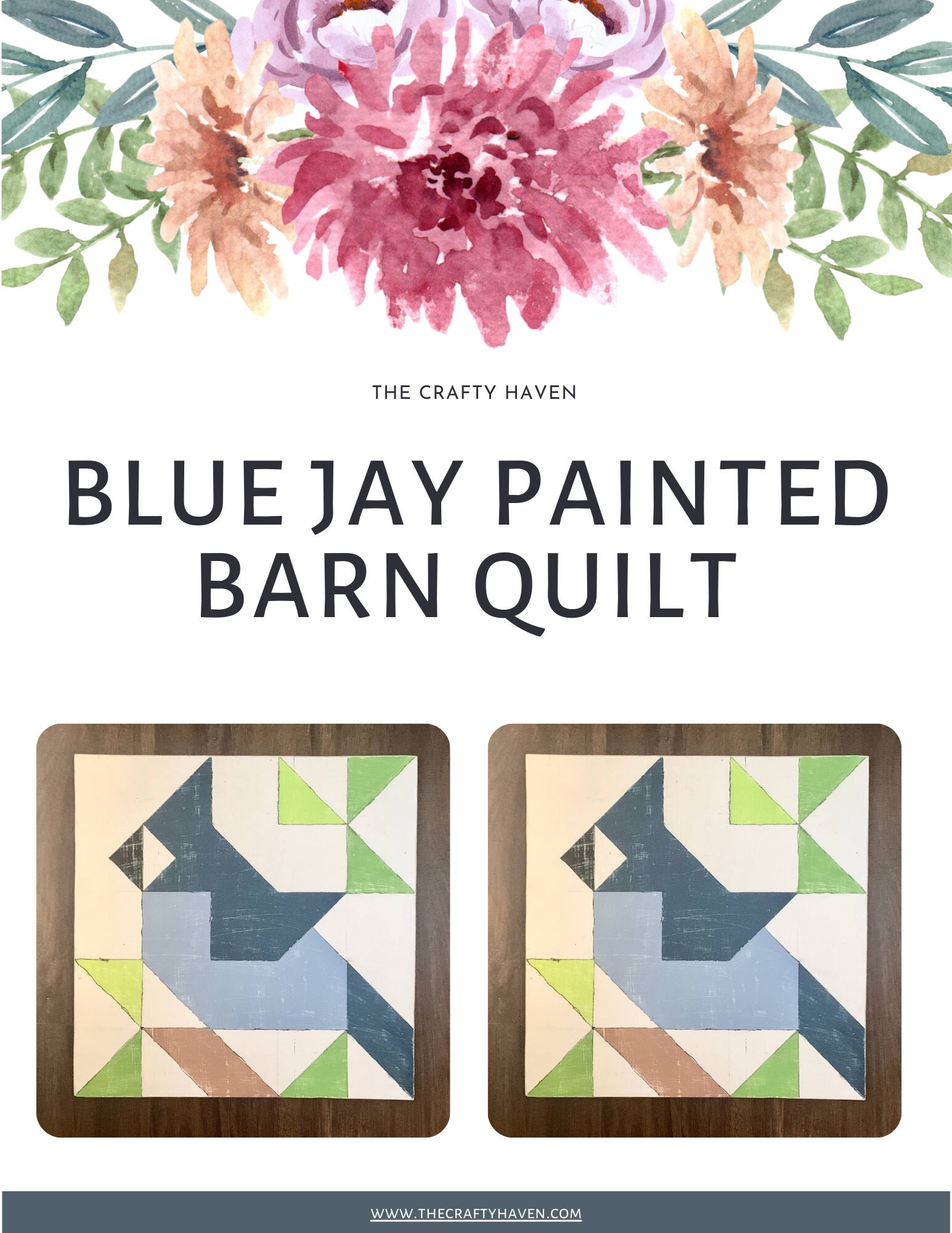 Blue Jay Barn Quilt PDF Pattern - Etsy