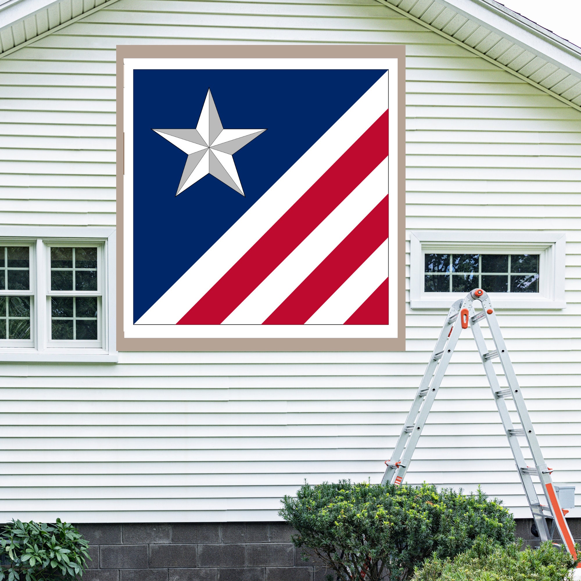 24x24 Flag Barn Quilt PDF Pattern, SVG Pattern, Wood Quilt to Paint for ...