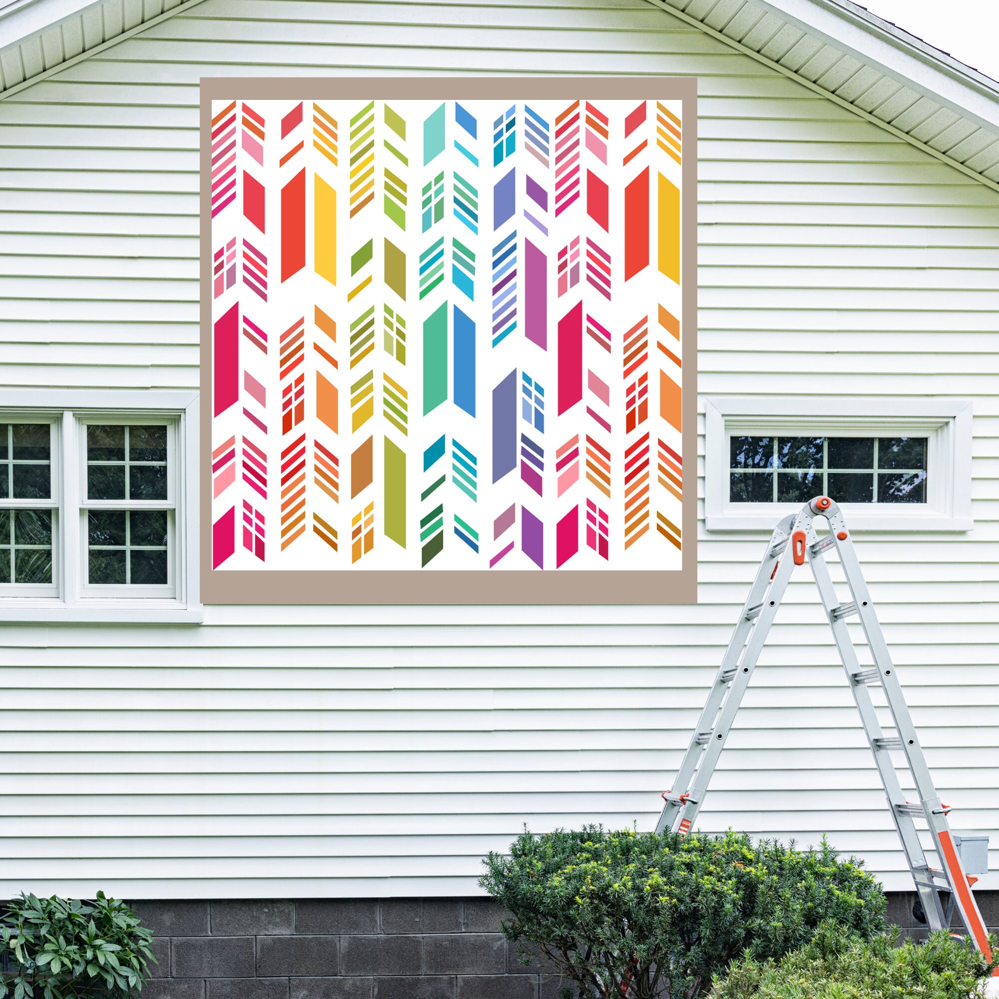 Feather Barn Quilt PDF Pattern, SVG Pattern, Wood Quilt to Paint for ...