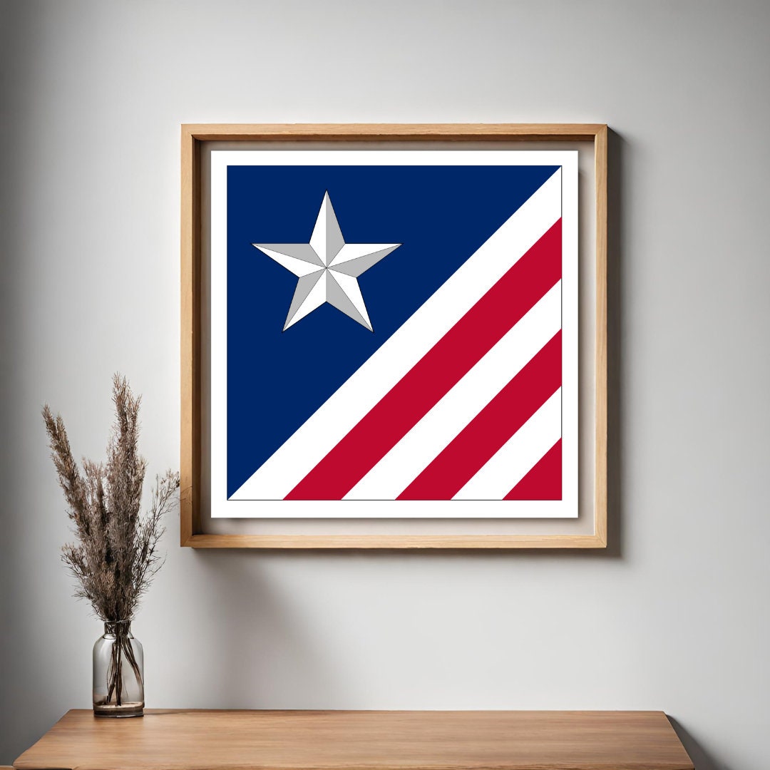 12x12" Flag Barn Quilt PDF Pattern, SVG Pattern, Wood Quilt to Paint ...