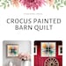 48x48 Crocus Barn Quilt PDF Pattern, SVG Pattern, Wood Quilt to Paint ...