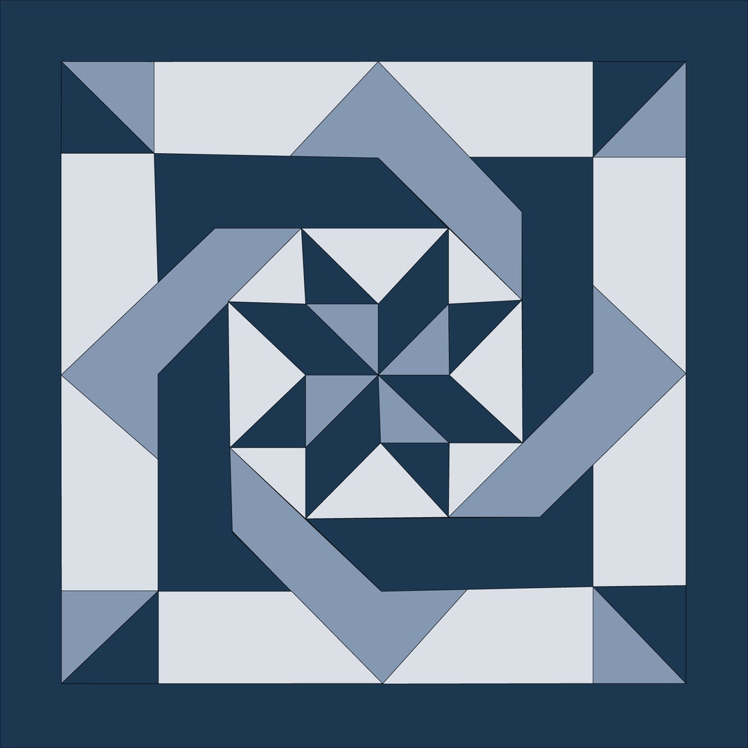 Pinwheel Knot Maze Quilt PDF Pattern, SVG Pattern, Wood Quilt to Paint ...
