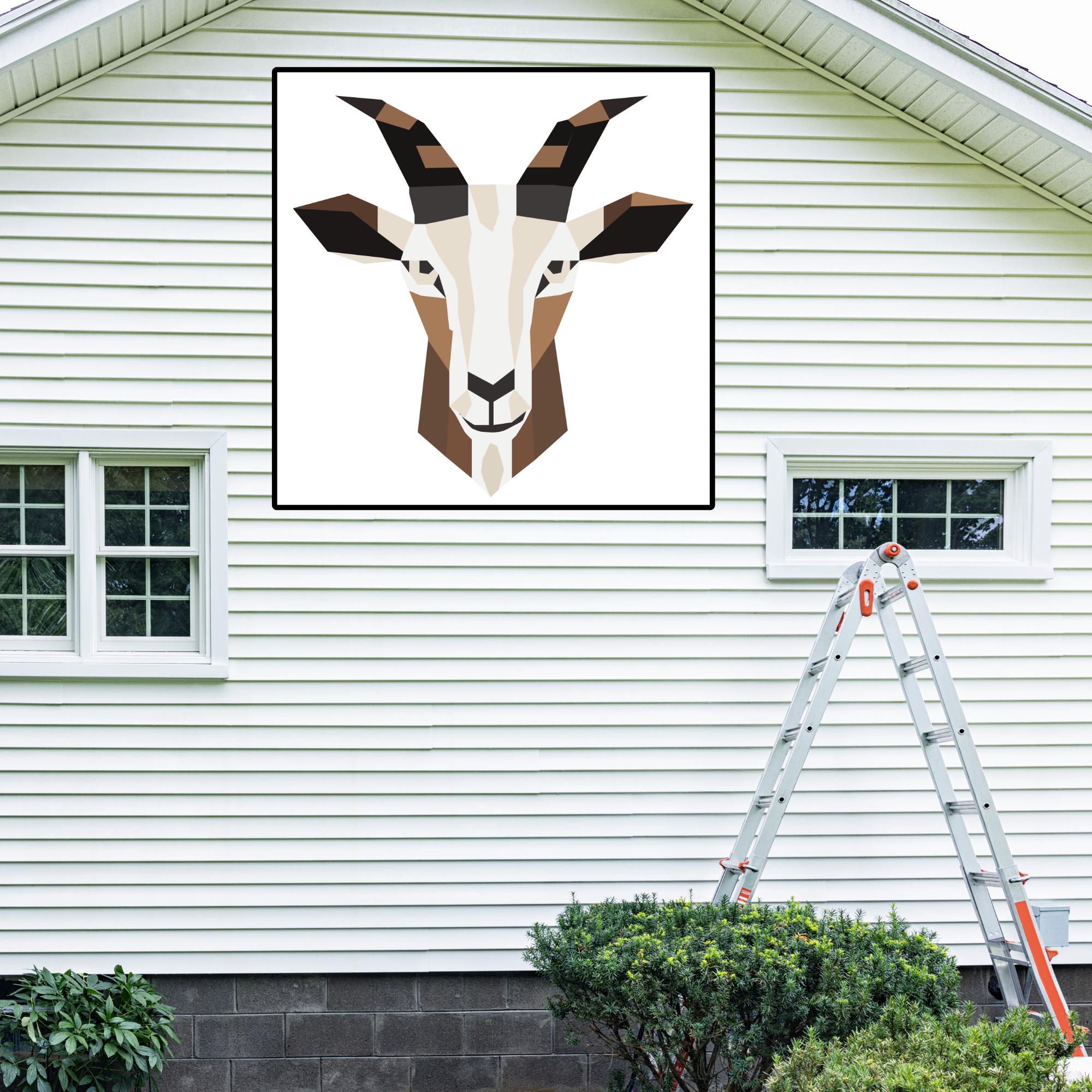 48x48" Goat Barn Quilt PDF Pattern, SVG Pattern, Wood Quilt to Paint ...