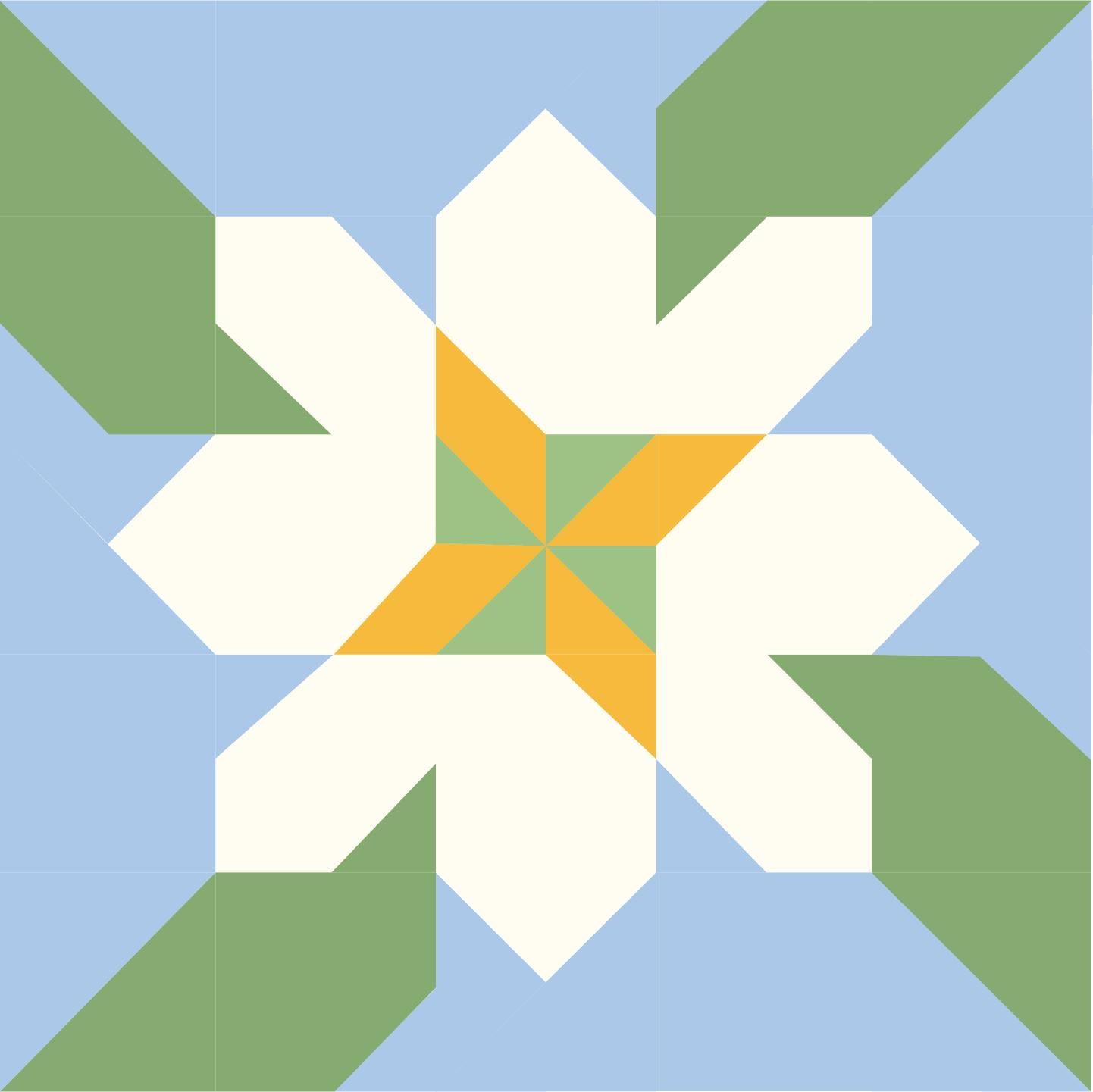 Easter Lily Quilt Block Barn Quilt - Digital Download, Spring DIY ...