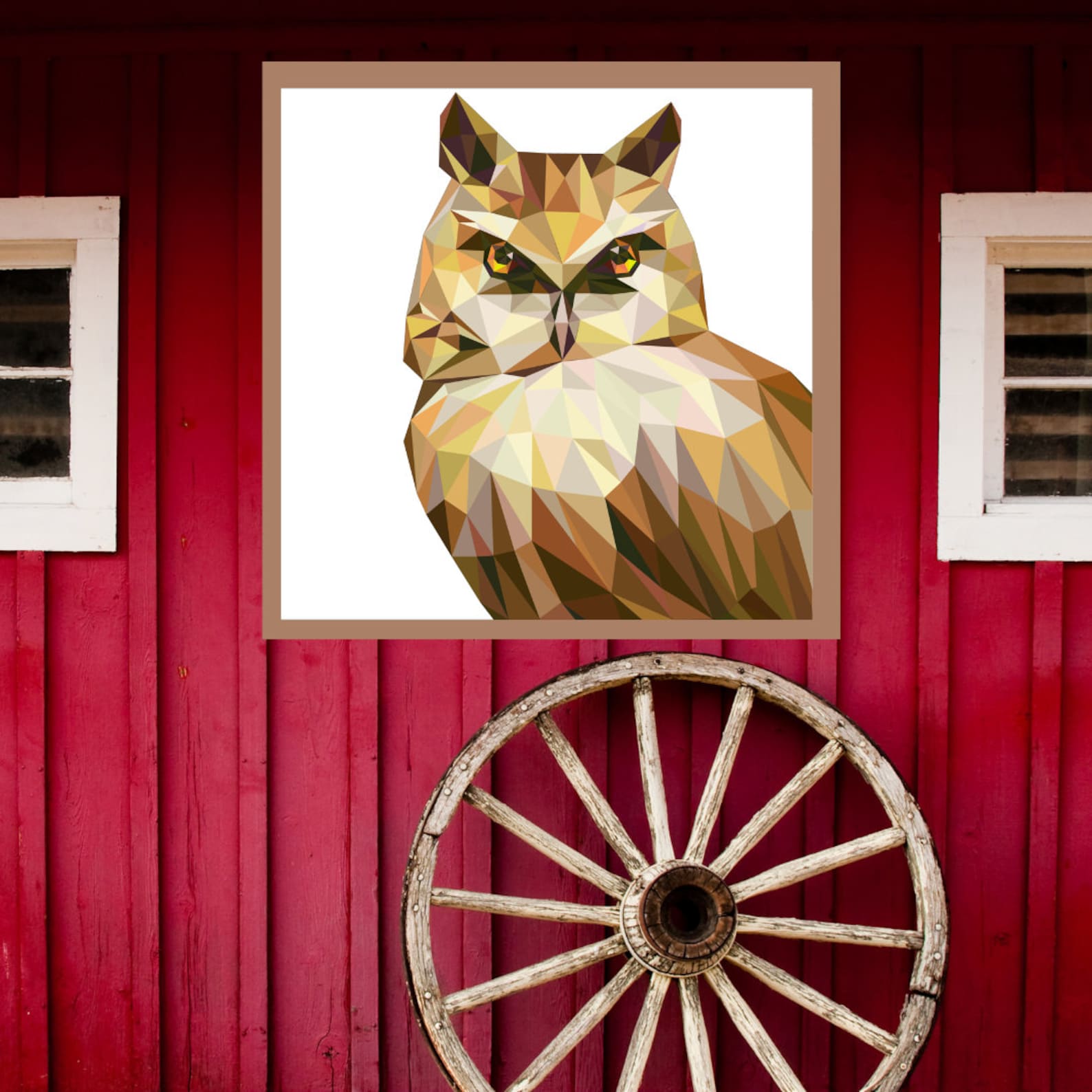 Owl Barn Quilt PDF Pattern, SVG Pattern, Wood Quilt to Paint for ...