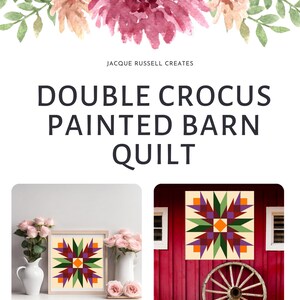 Double Crocus Barn Quilt PDF Pattern: SVG Bundle - Etsy