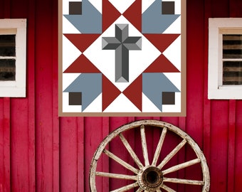 Double Crocus Barn Quilt PDF Pattern, SVG Pattern, Wood Quilt to Paint ...