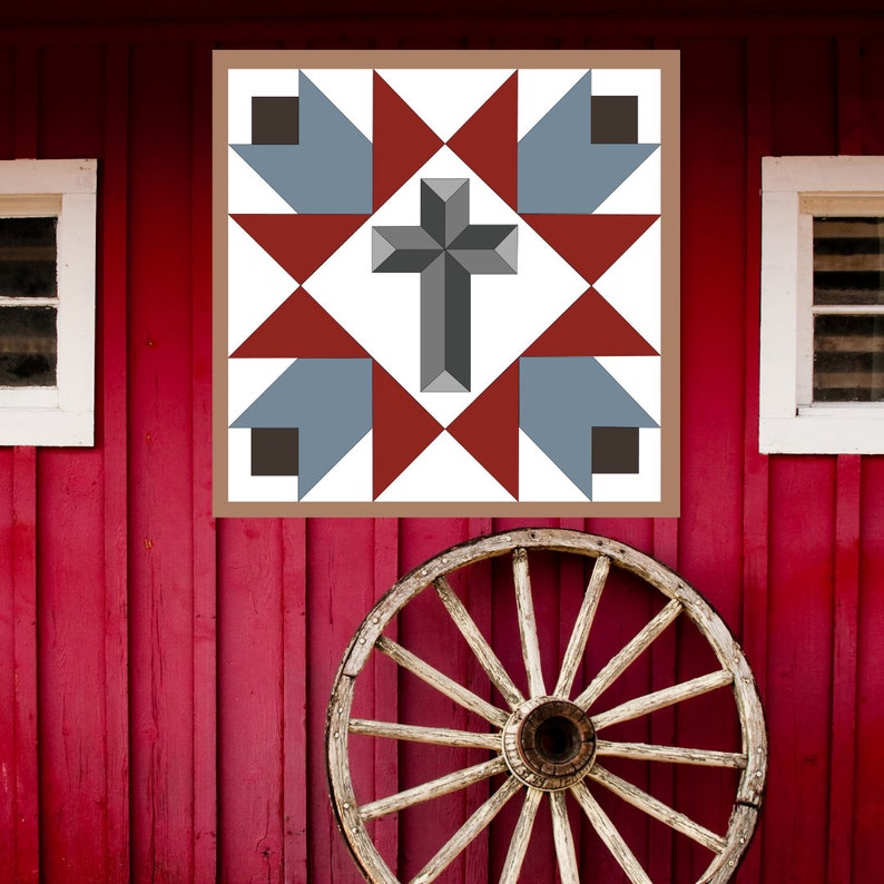Cross Barn Quilt Pattern: SVG, PDF, Wood Quilt (digital Download) - Etsy