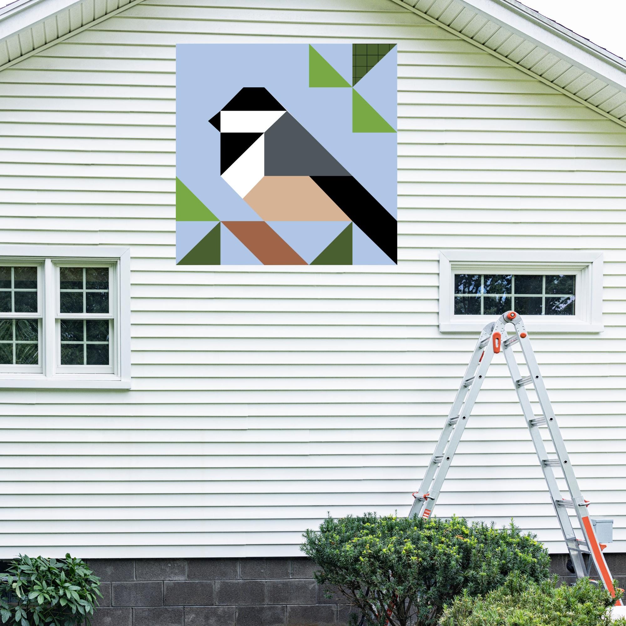 Chickadee Quilt Block Pattern: Traditional Barn Quilt Design (digital ...