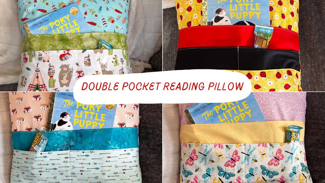 Double Pocket Reading Pillow PDF Pattern - Etsy