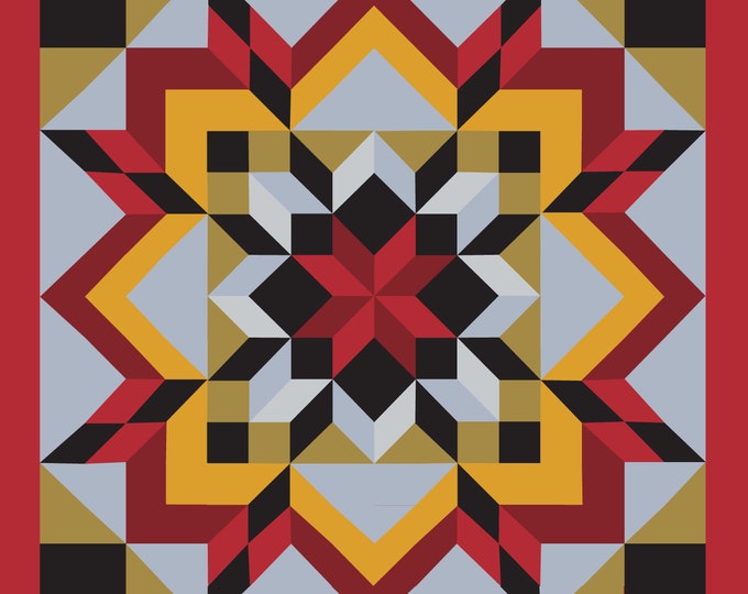 Pdf- Wood Barn Quilt Designs (full Color Graphs - Instant Download ...