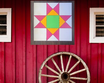Ohio Star Barn Quilt Pattern Digital File - Etsy