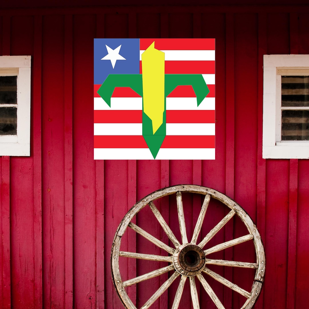 Corn Field Barn Quilt Pattern: Rustic Farmhouse Decor (digital SVG PDF ...