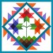 Spring Bloom Barn Quilt Pattern: Floral Wood Quilt SVG, PDF (digital ...