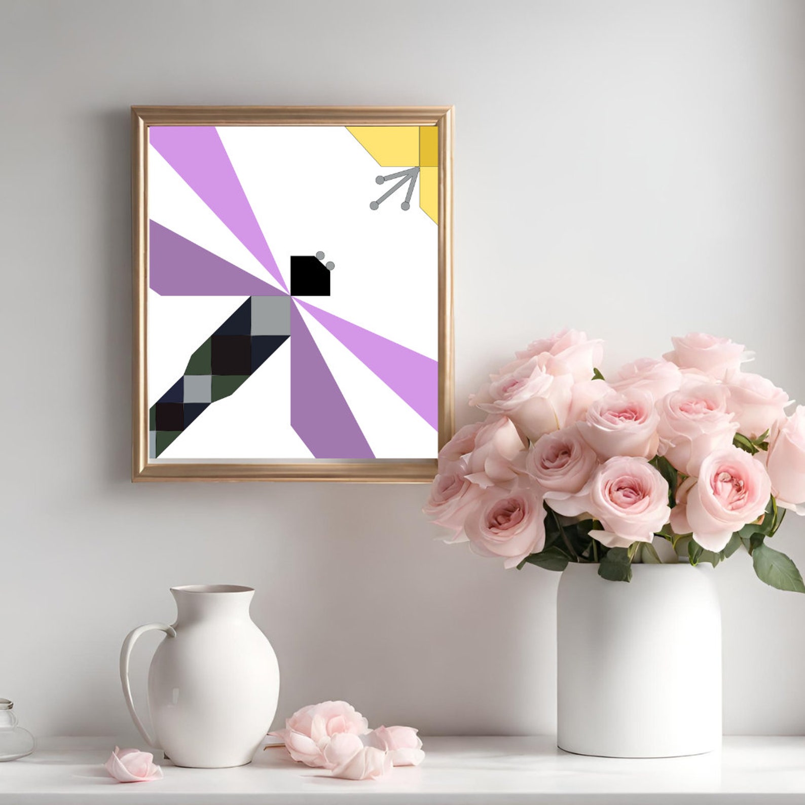 12x12 Dragonfly Barn Quilt PDF Pattern, SVG Pattern, Wood Quilt to ...