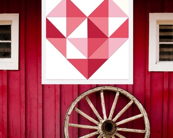 Heart 2,barn Quilt Pattern, Laser Cut File,pattern for Farmhouse ...