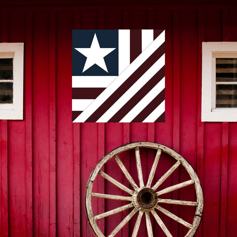 24x24 Flag Barn Quilt PDF Pattern, SVG Pattern, Wood Quilt to Paint for ...