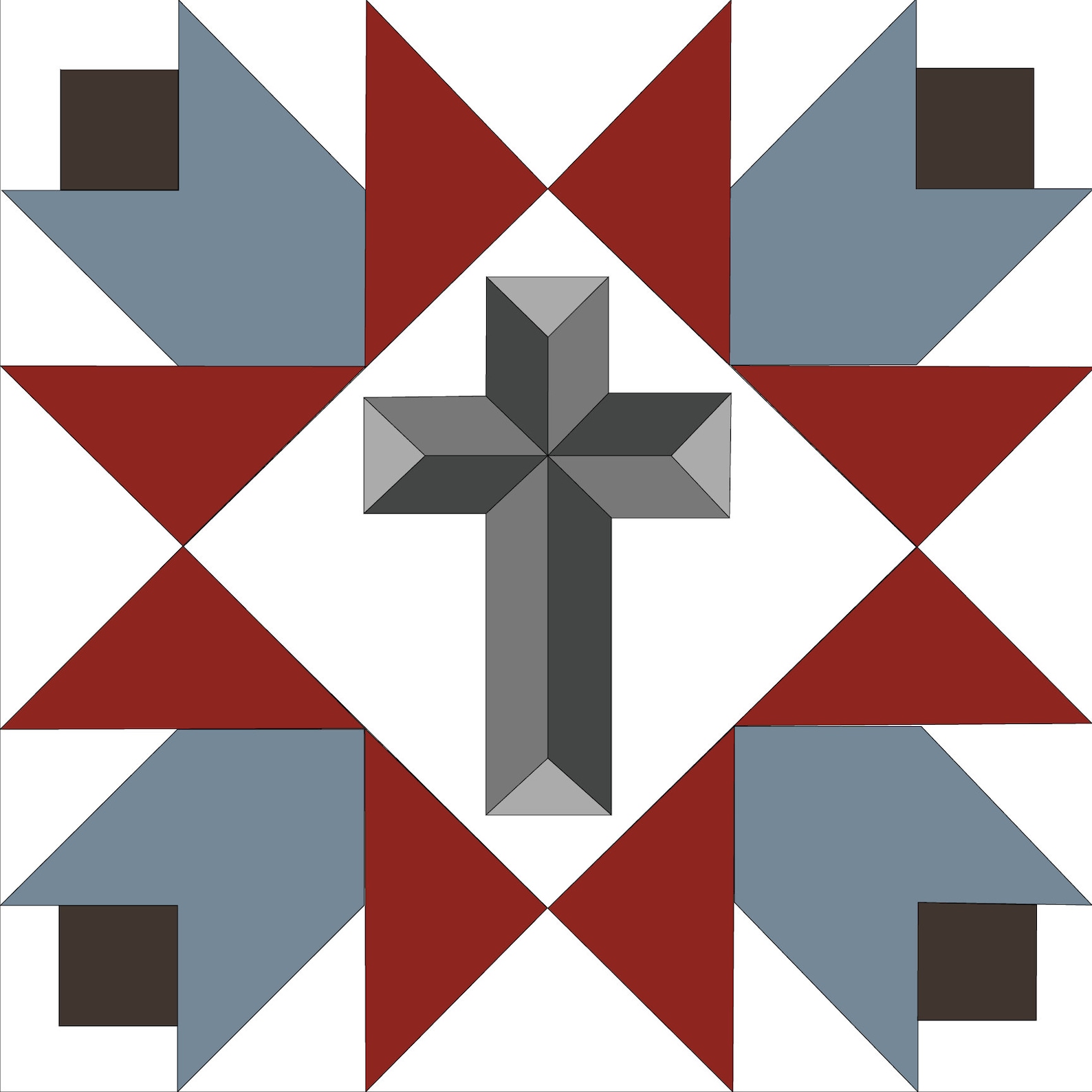 Cross Barn Quilt PDF Pattern, SVG Pattern, Wood Quilt to Paint for ...