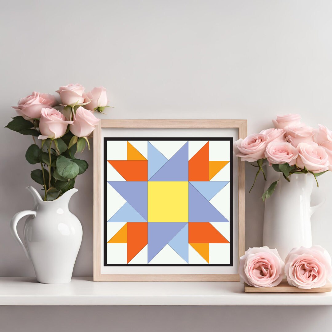 Double Friendship Barn Quilt PDF Pattern, SVG Pattern, Wood Quilt to ...