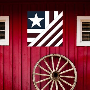24x24" Country Flag Barn Quilt PDF Pattern, SVG Pattern, Wood Quilt to ...