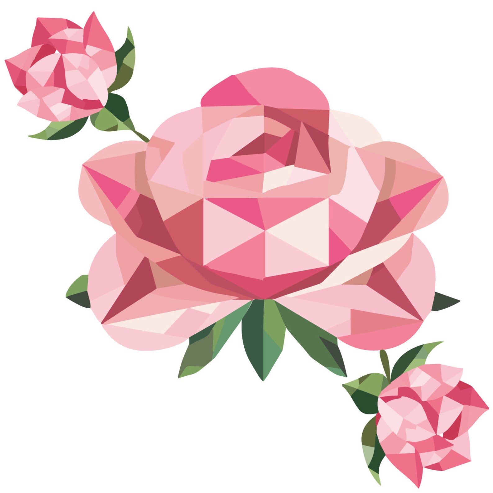 24x24 Rose Barn Quilt Digital PDF SVG Printable Pattern Wood Barn Quilt ...