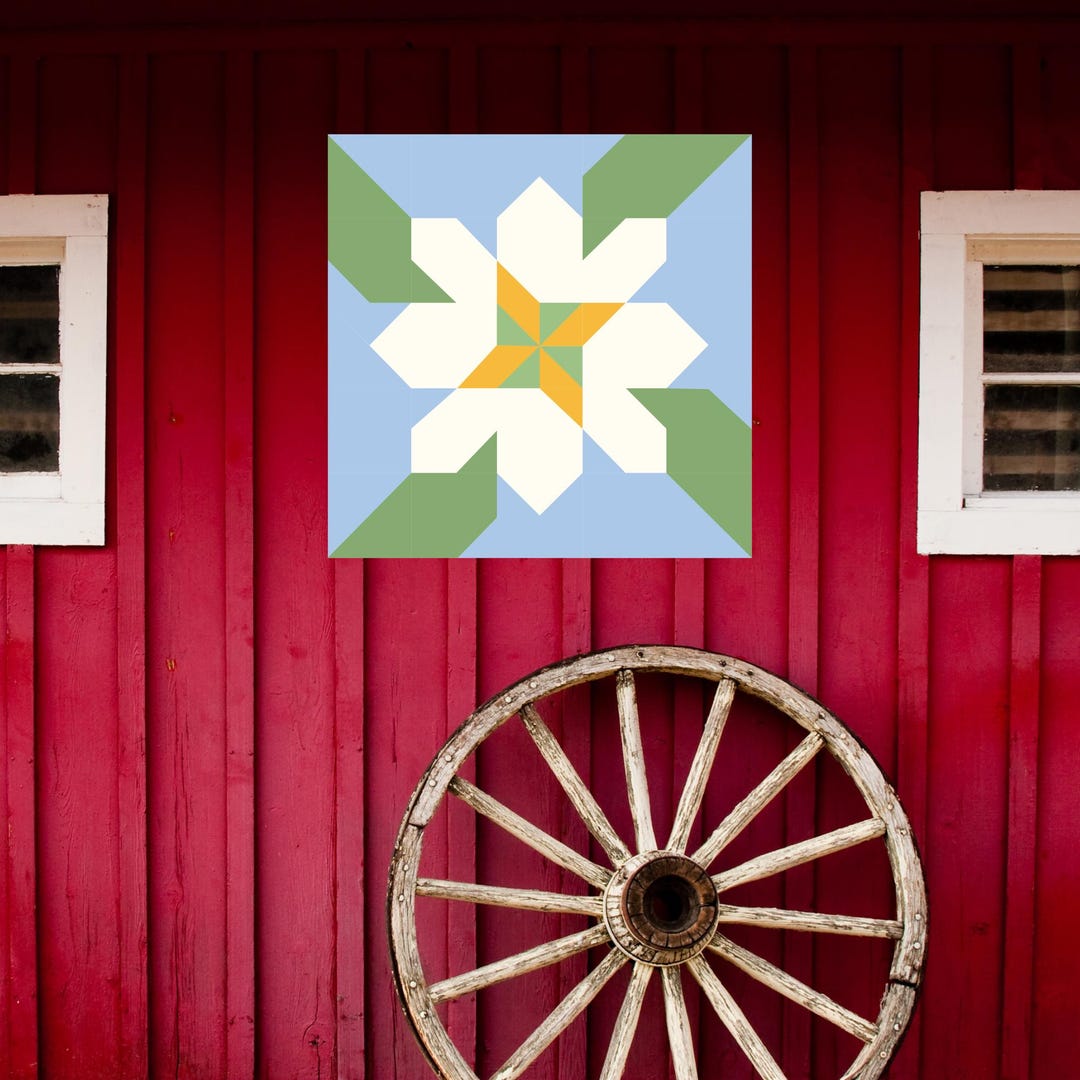 Easter Lily Quilt Block Barn Quilt - Digital Download, Spring DIY ...