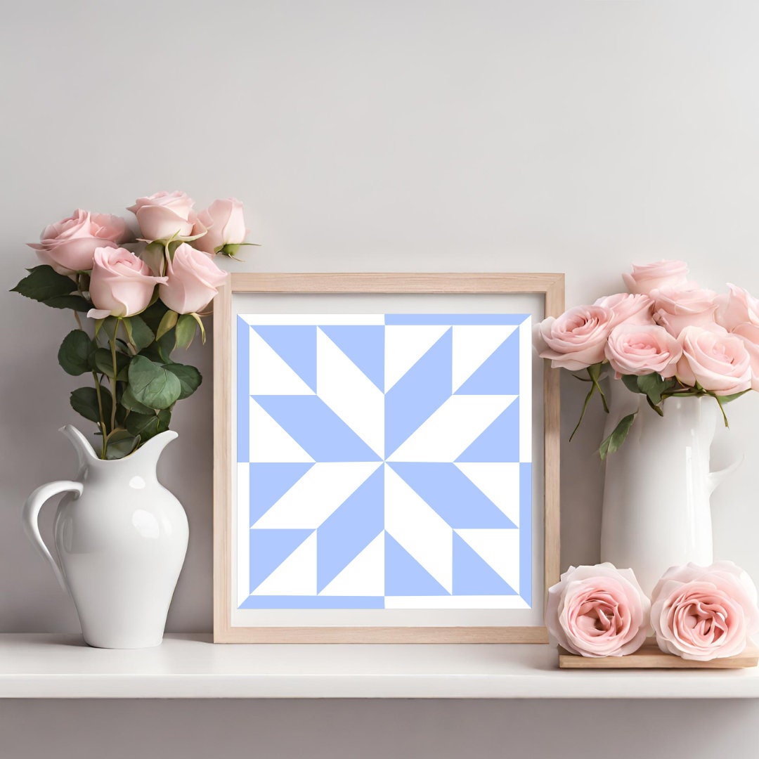 Spring Fling Star Barn Quilt PDF Pattern, SVG Pattern, Wood Quilt to ...