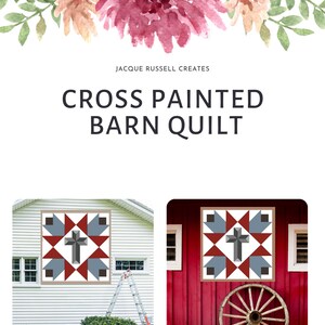 Cross Barn Quilt PDF Pattern, SVG Pattern, Wood Quilt to Paint for ...