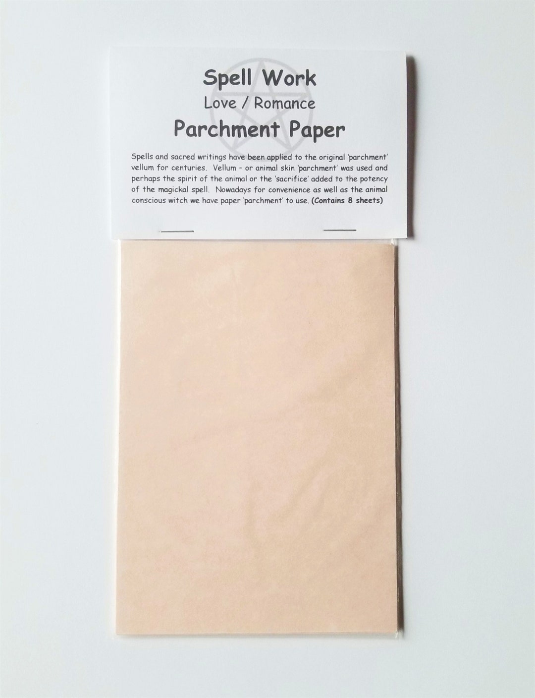 Spell Work Parchment Paper Love & Romance - Etsy