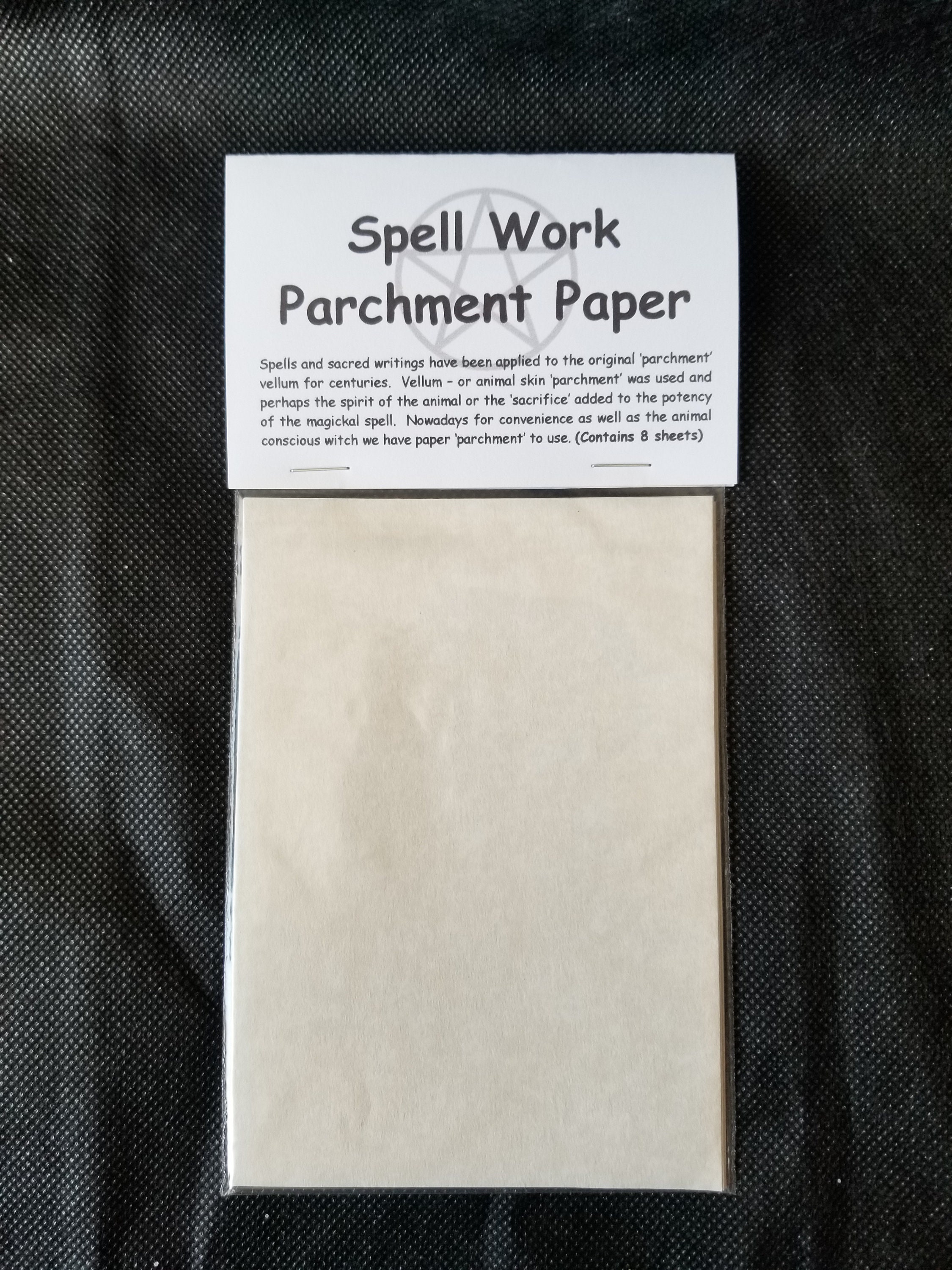 Spell Work Parchment Paper - Etsy