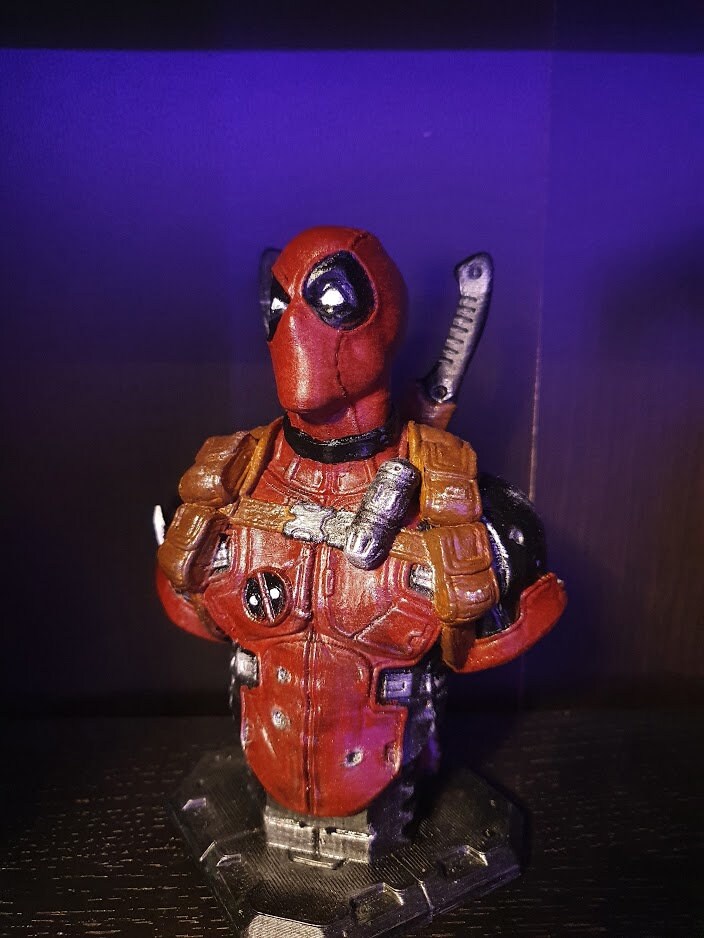 Deadpool Bust 3D Printed 15cm Painted or Unpainted Eastman - Etsy