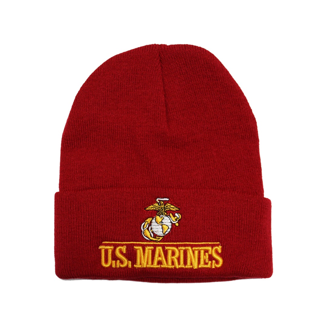 US Marines Embroidered Logo Beanie - Etsy