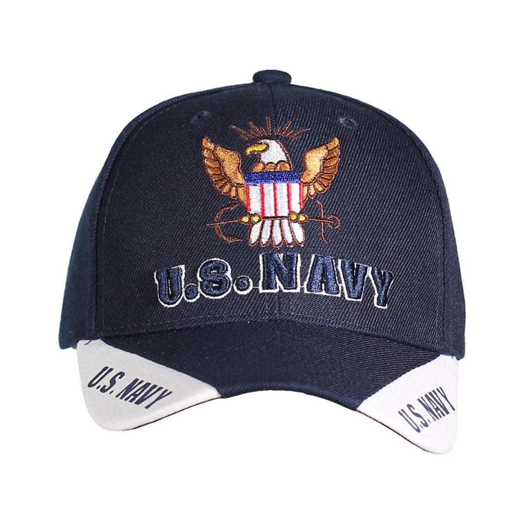 3D Embroidered US Navy 3-way Cap - Etsy