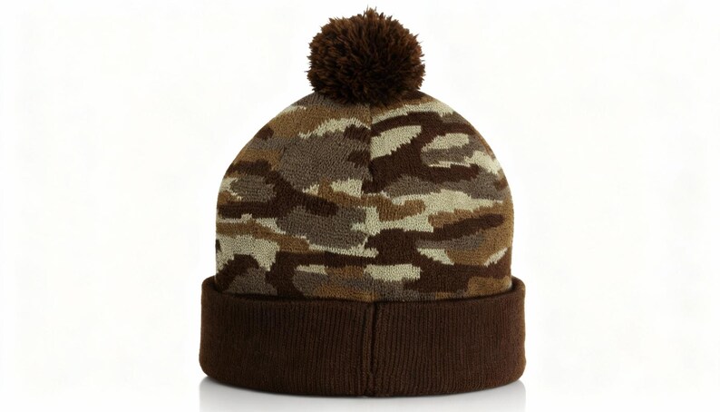 U.S. Marines Camo Beanie With Pom – Official Military Knit Hat - Etsy