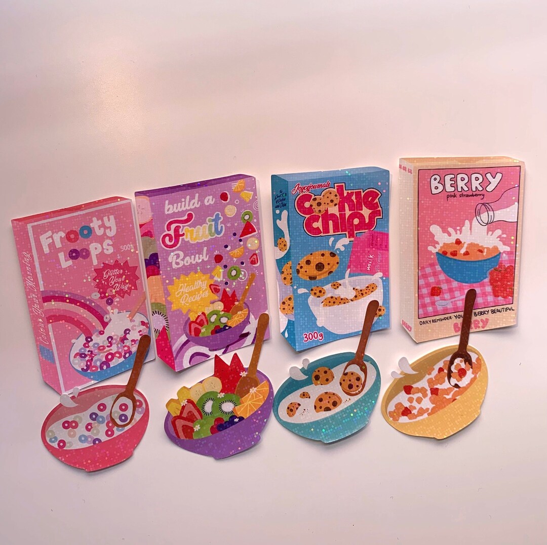 Glitter Breakfast Stickers L Holographic Glitter Stickers L Cute Laptop ...