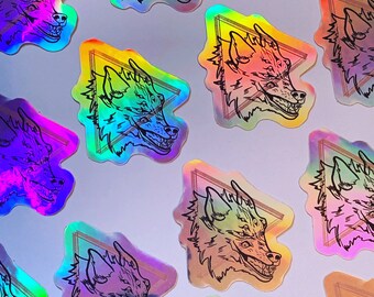 Wolf Shaman Sticker Forest Animal Decals Fantasy Hippie - Etsy