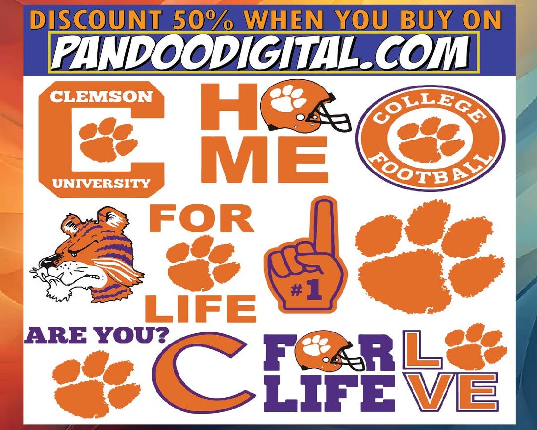 Clemson Tigers Svg Unıversty Svg Bundle Football Svg - Etsy