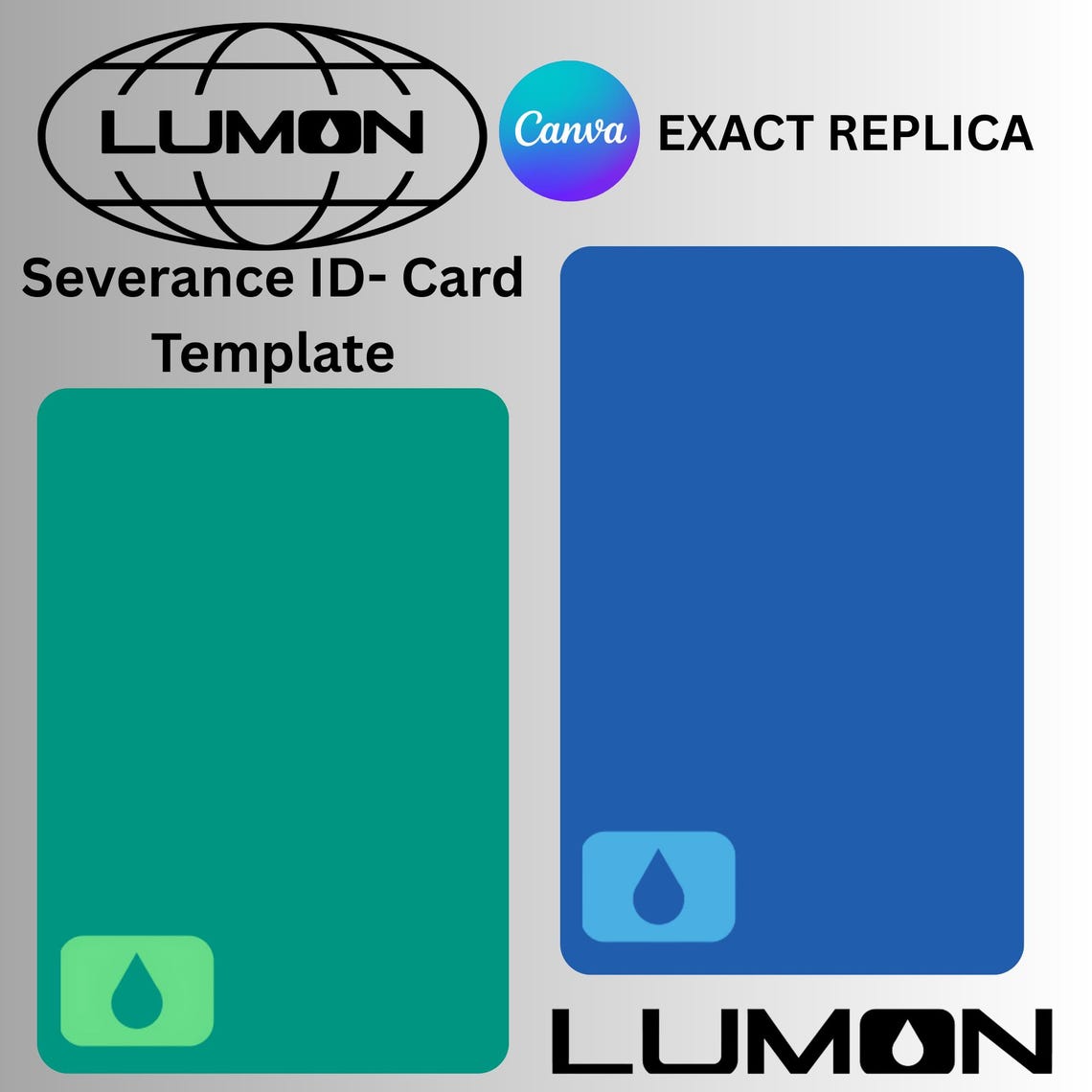 Severance Lumon ID Card Template – Editable Canva Template, Lumon ...