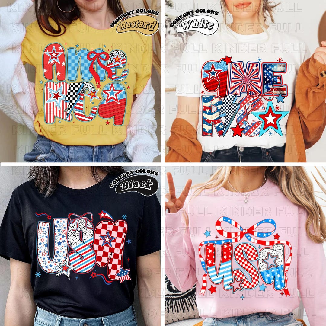 USA Png Bundle, America Cotteque Bow USA Map Png, America Checkered Png ...