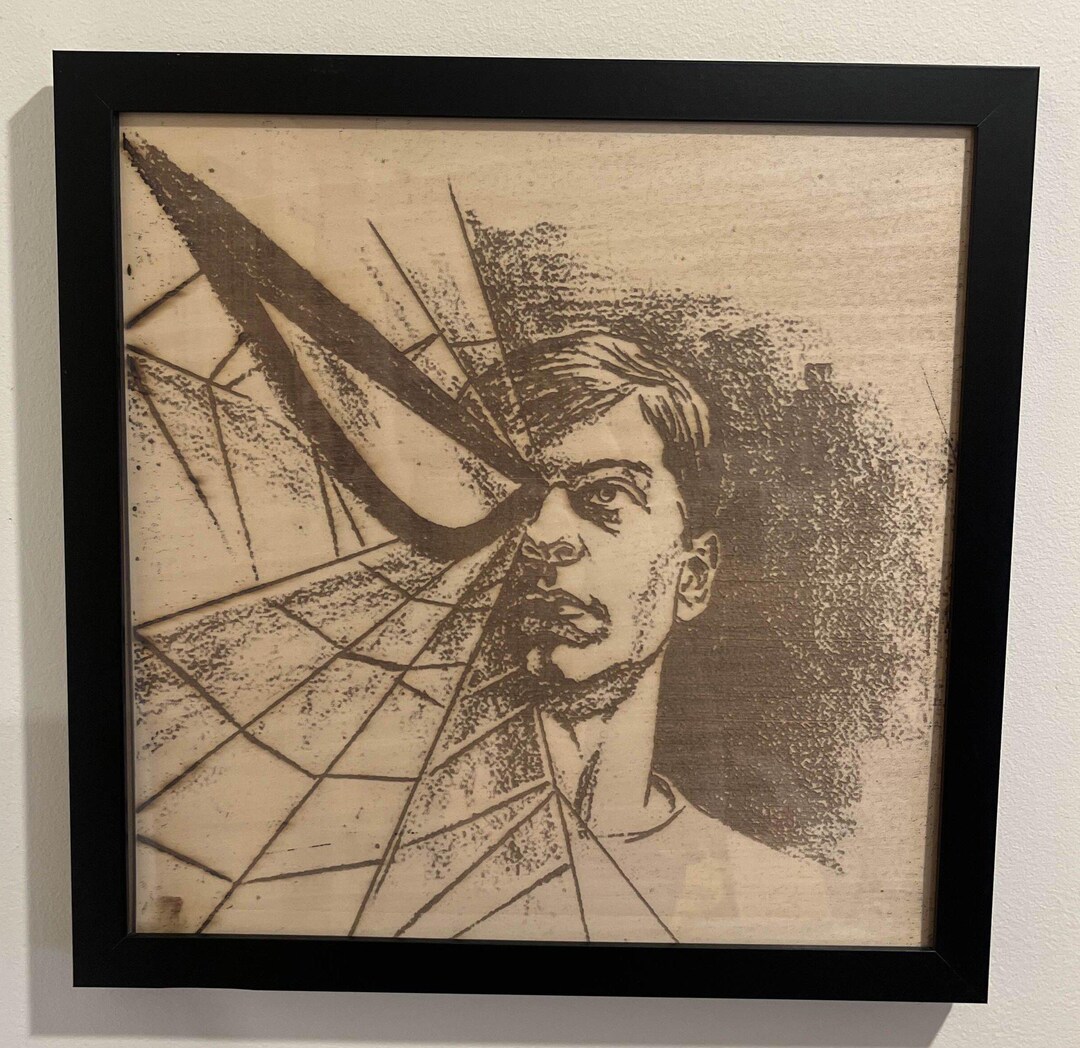Sam Raimi Spider-man Framed Wood Engraving Tobey Maguire Marvel Super ...
