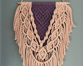 Macrame Wall Hanging Pattern Small Heart Wall Hanging - Etsy
